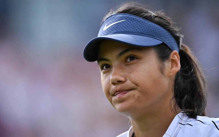 Emma Raducanu finds positive spin after she is blown away at Eastbourne Emma Raducanu finds positive spin after she is blown away at Eastbourne