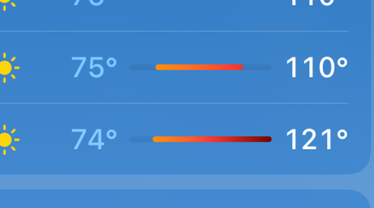 120+ degree Saturday coming up? iPhone weather app glitch concerns ... 120+ degree Saturday coming up? iPhone weather app glitch concerns ...