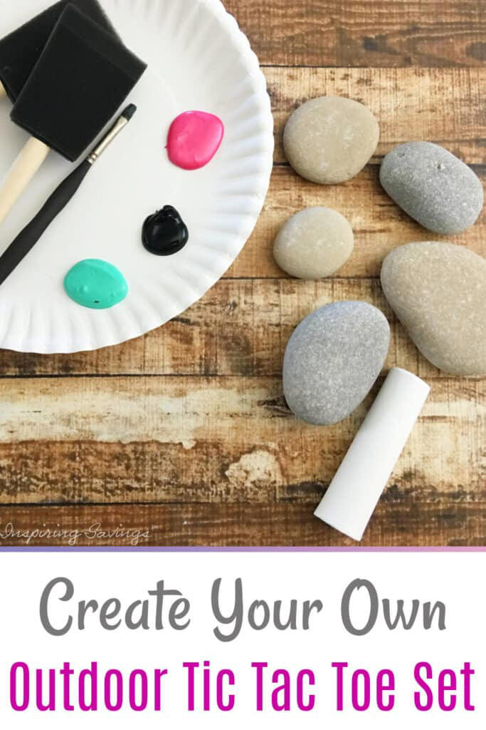 Create Your Own Painted Stones Tic Tac Toe Game