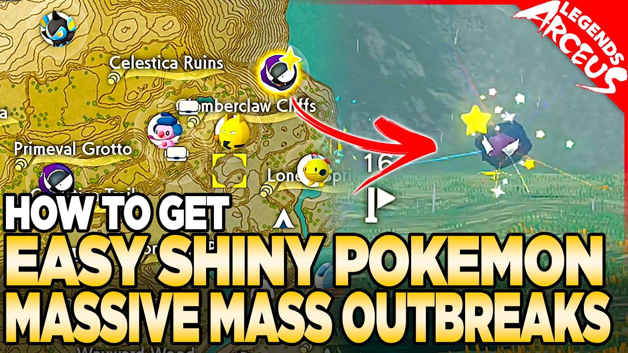 V1.1 Easy Shiny Pokemon in MASSIVE Mass Outbreaks - Pokemon Legends ...