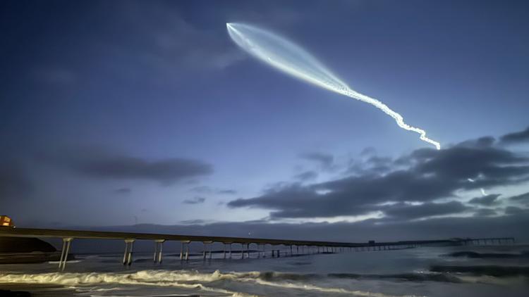 SpaceX Falcon 9 rocket launch of NASA's SPHEREx from Vandenberg ...