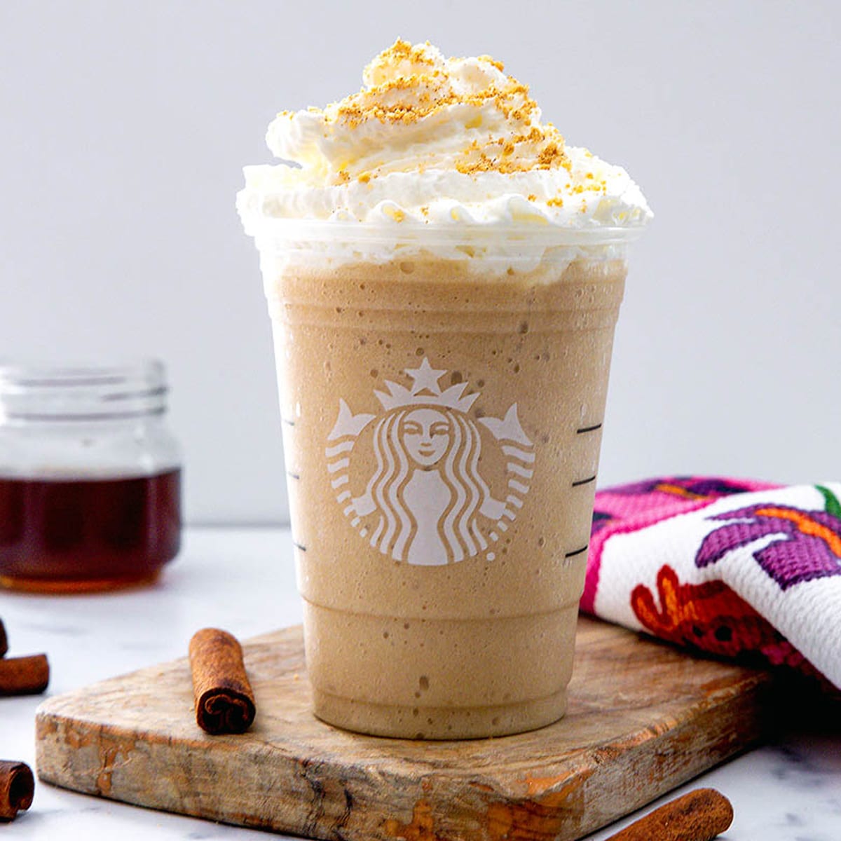 Cinnamon Crumble Oatmilk Frappuccino Starbucks Copycat