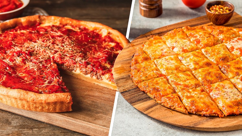 What's The Difference Between Chicago Deep Dish And Tavern-Style Pizza?