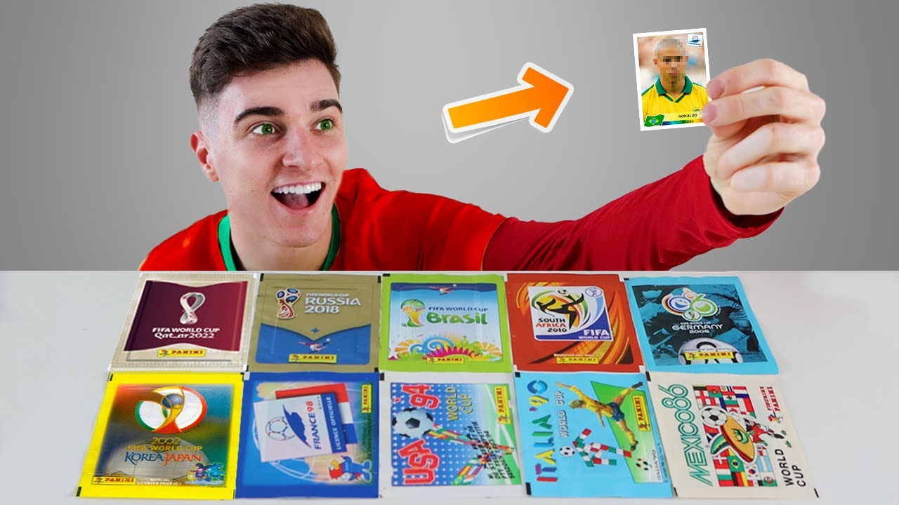 Soccer Fan Opens Every Sticker Pack from the Past 10 World Cups