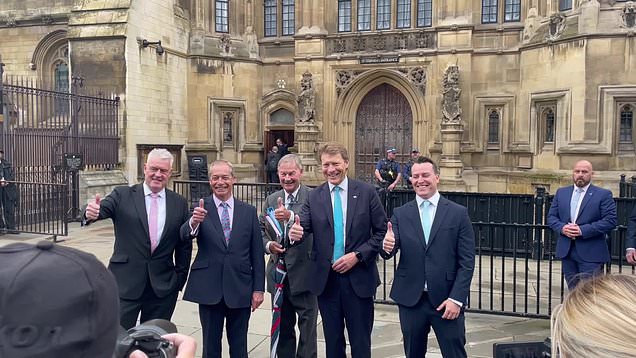 July 2024: Rupert Lowe arrives at Parliament with fellow Reform MPs
