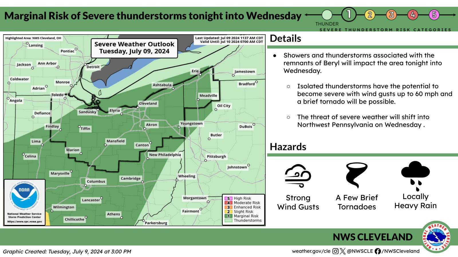Weather Service warns of possible severe thunderstorm and tornado ... Weather Service warns of possible severe thunderstorm and tornado ...