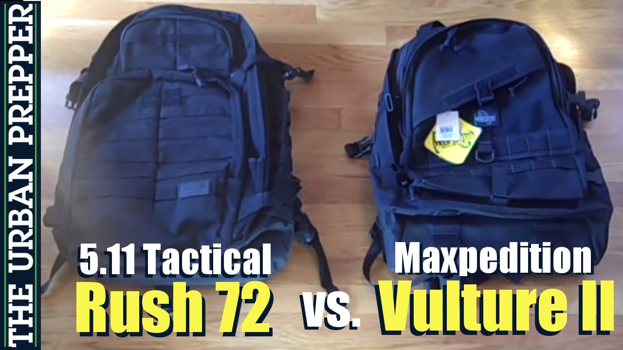 Comparing the Vulture II and Rush 72 survival packs so you don't have to