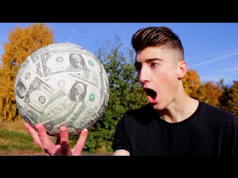 Witness the insane dollar bill soccer ball in action
