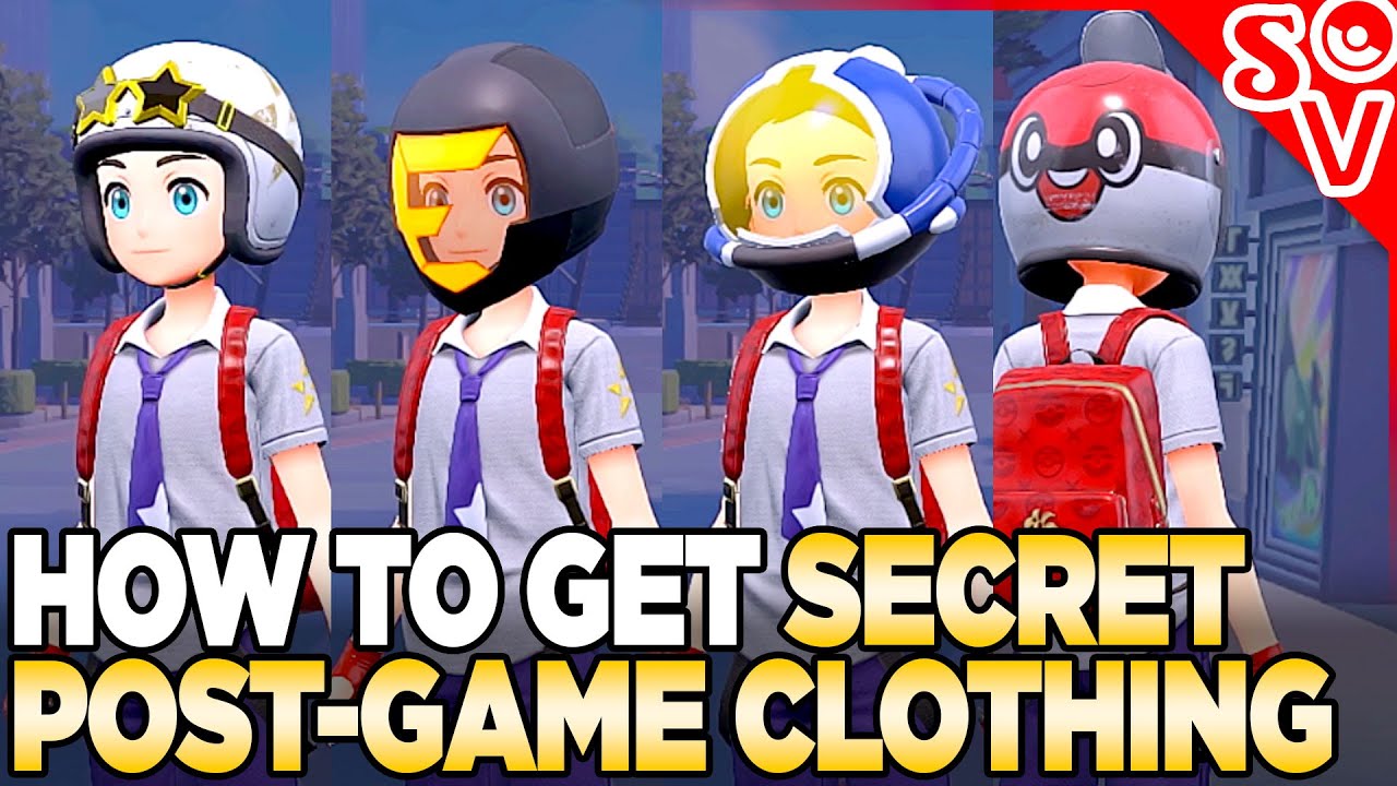 Secret Post-Game Clothing in Pokemon Indigo Disk (Ball Guy Helmet, Team ...