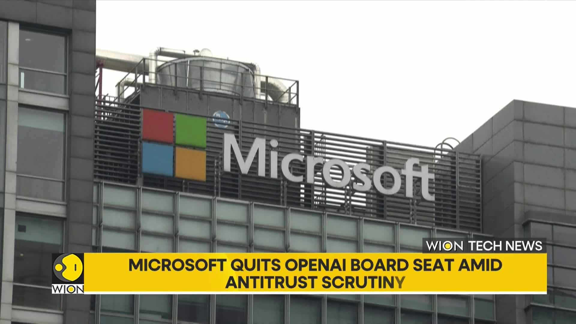 Microsoft quits OpenAI boards seat amid antitrust scrutiny Microsoft quits OpenAI boards seat amid antitrust scrutiny