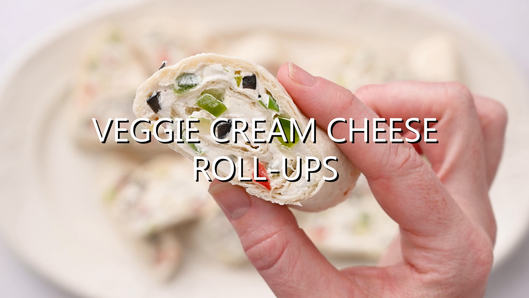 Veggie cream cheese roll-ups