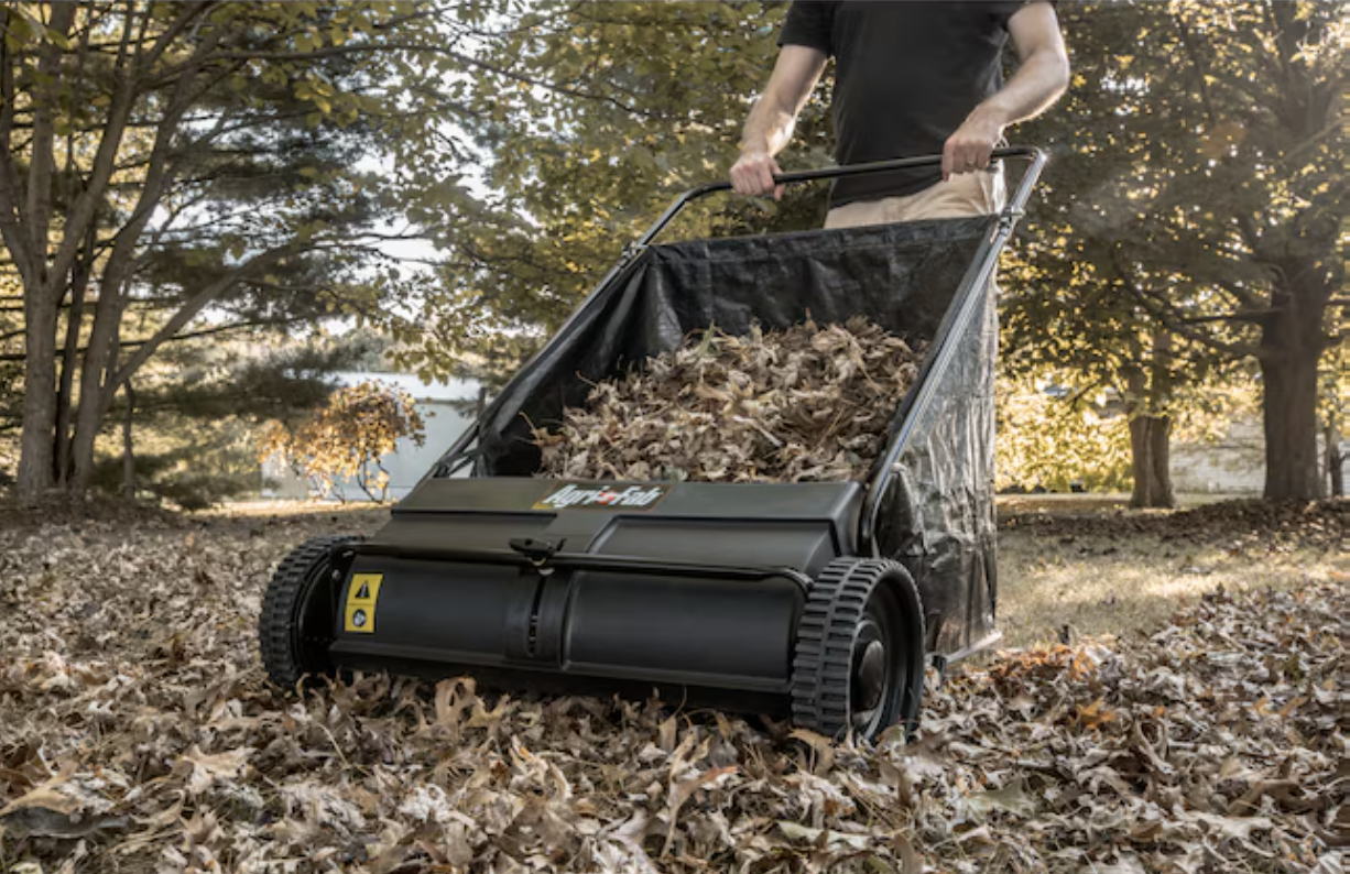 These Lawn Sweepers are Perfect For Clearing Leaves Right Now and Grass ...
