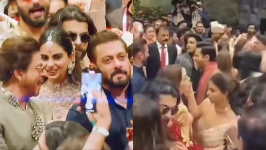 Salman Khan and Shah Rukh Khan groove to Karan Arjun track, Suhana Khan ... Salman Khan and Shah Rukh Khan groove to Karan Arjun track, Suhana Khan ...