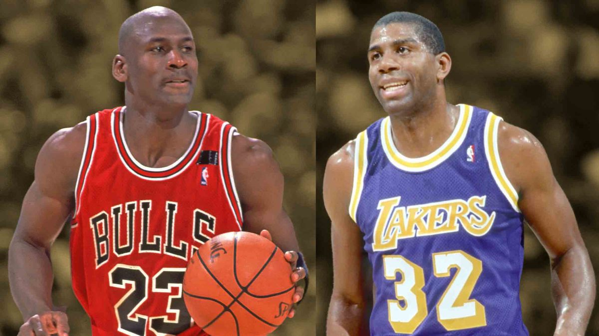 Michael Jordan recalls emotional hug from Magic Johnson after winning ...