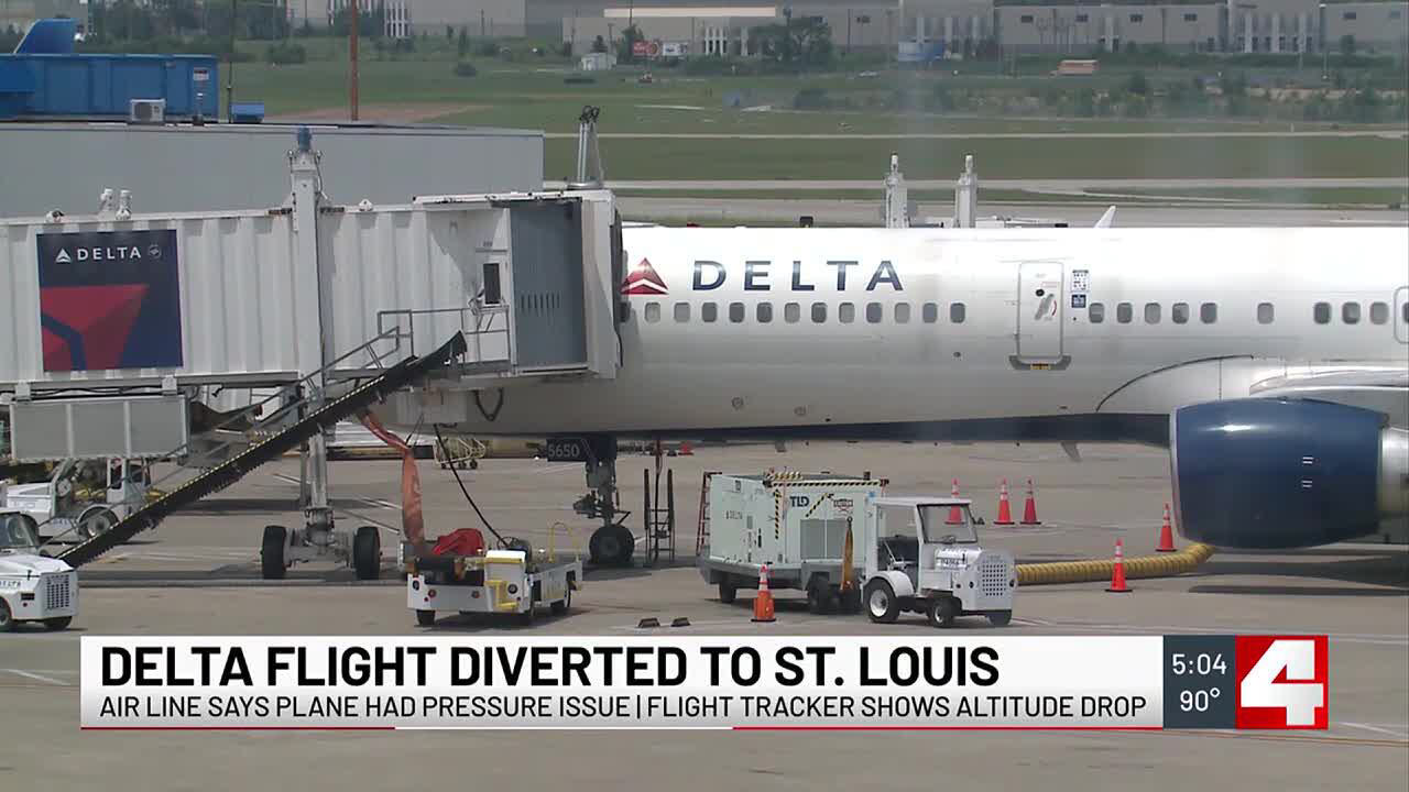 Delta Air Lines flight diverted to St. Louis following pressurization ... Delta Air Lines flight diverted to St. Louis following pressurization ...