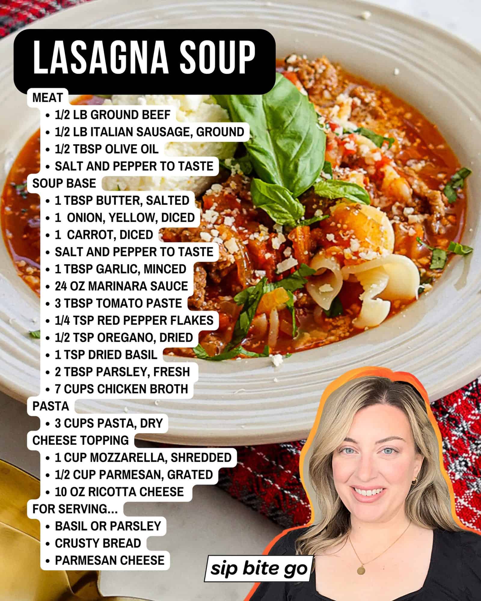 Lasagna Soup