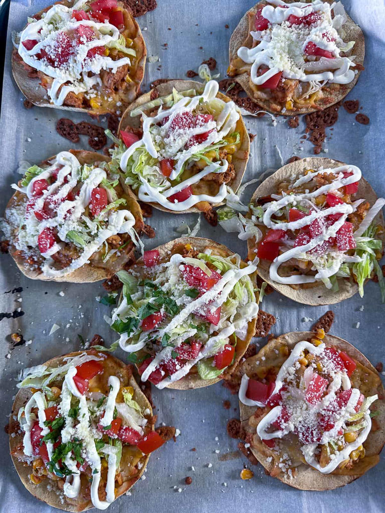 Easy BBQ Chicken Tostadas
