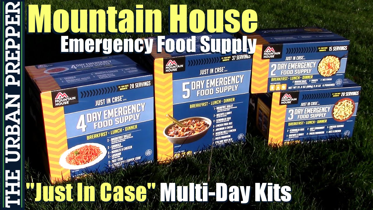 Testing Mountain House "Just in Case" emergency multi-day kits