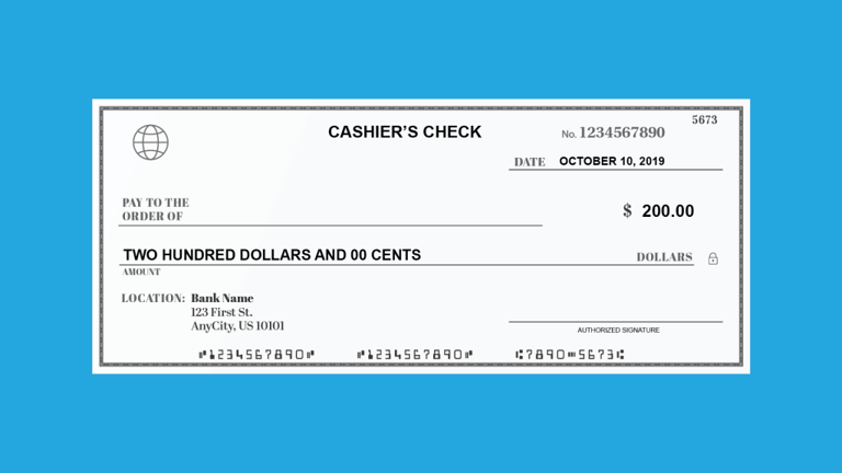 What Is a Cashier’s Check? Definition, Fees and How To Buy