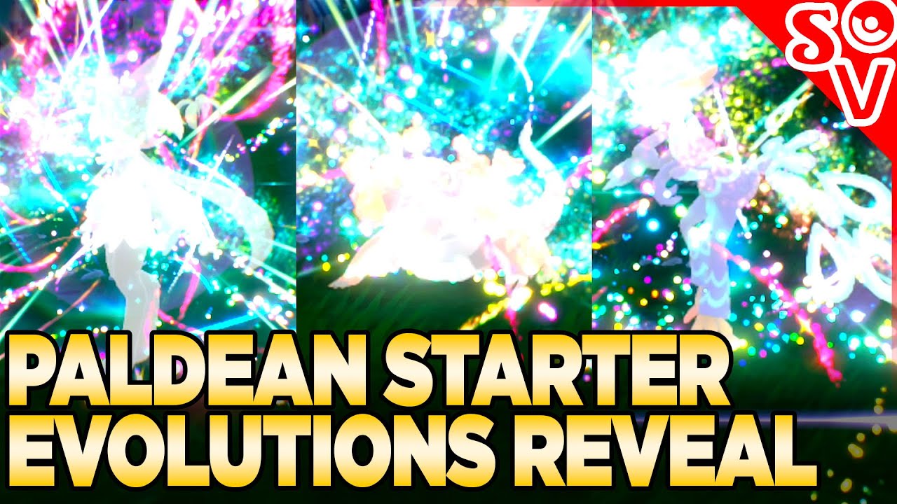 Paldean Starter Evolutions Reveal in Pokemon Scarlet and Violet
