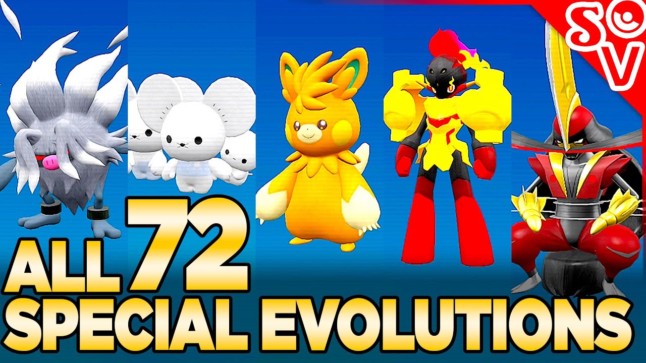 All 60 Special Evolutions in Pokemon Scarlet and Violet