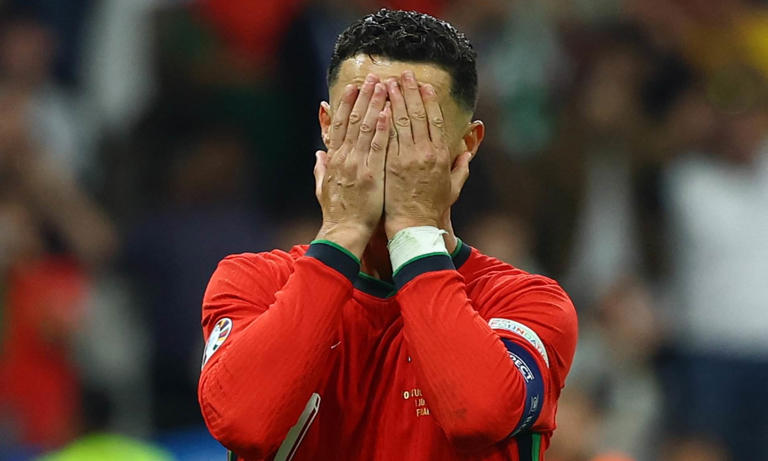 Cristiano Ronaldo breaks down in TEARS after his extra-time penalty was ... Cristiano Ronaldo breaks down in TEARS after his extra-time penalty was ...