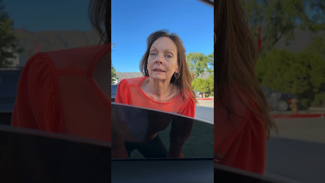 What happened when a crazy lady followed us