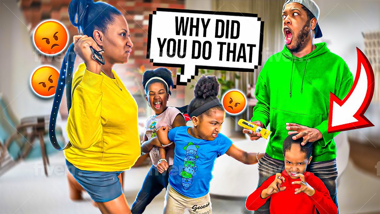 Dad cuts son's hair and learns a hilarious hard lesson