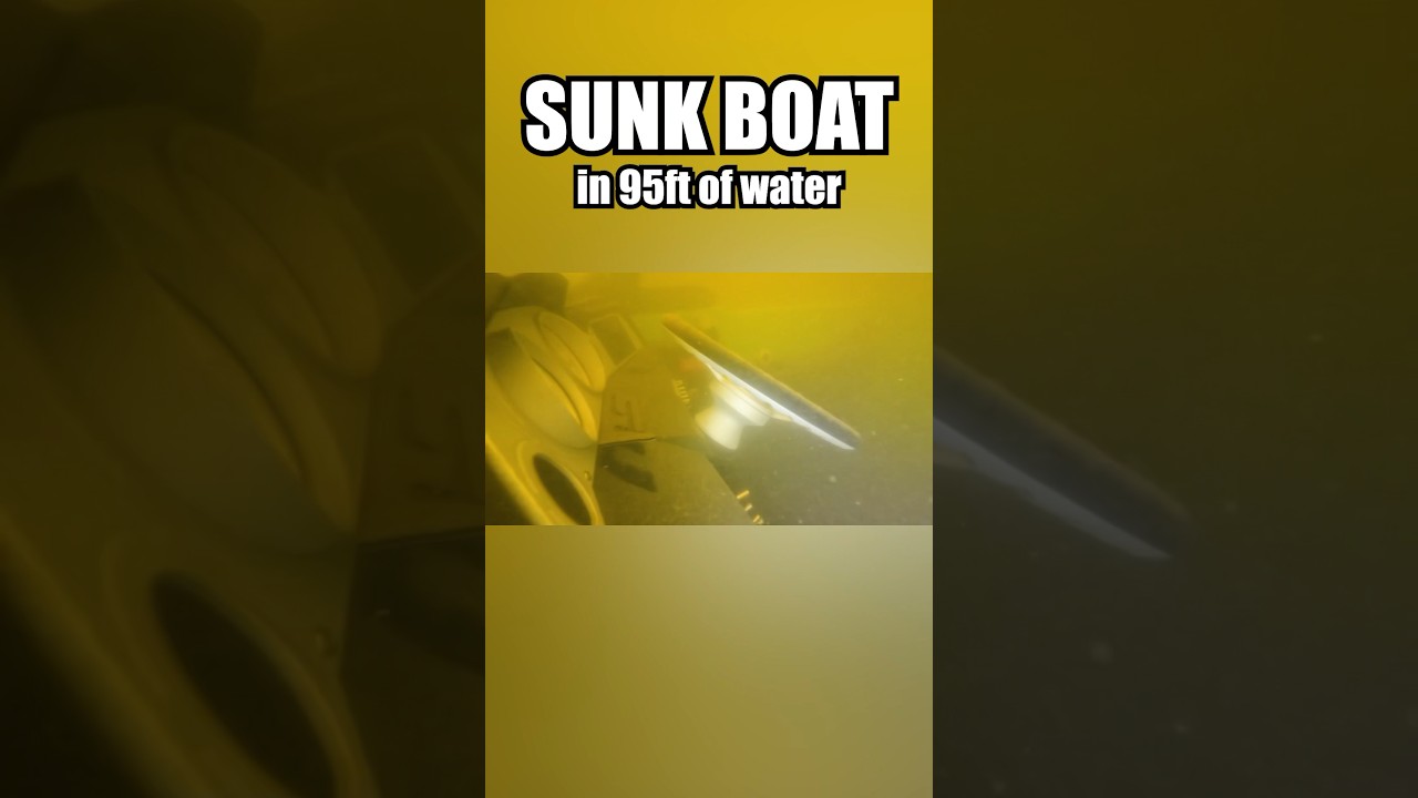 Sunk Boat Rescued from 95 Feet of Underwater Chaos