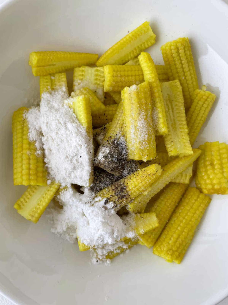 Quick Fried Baby Corn Masala