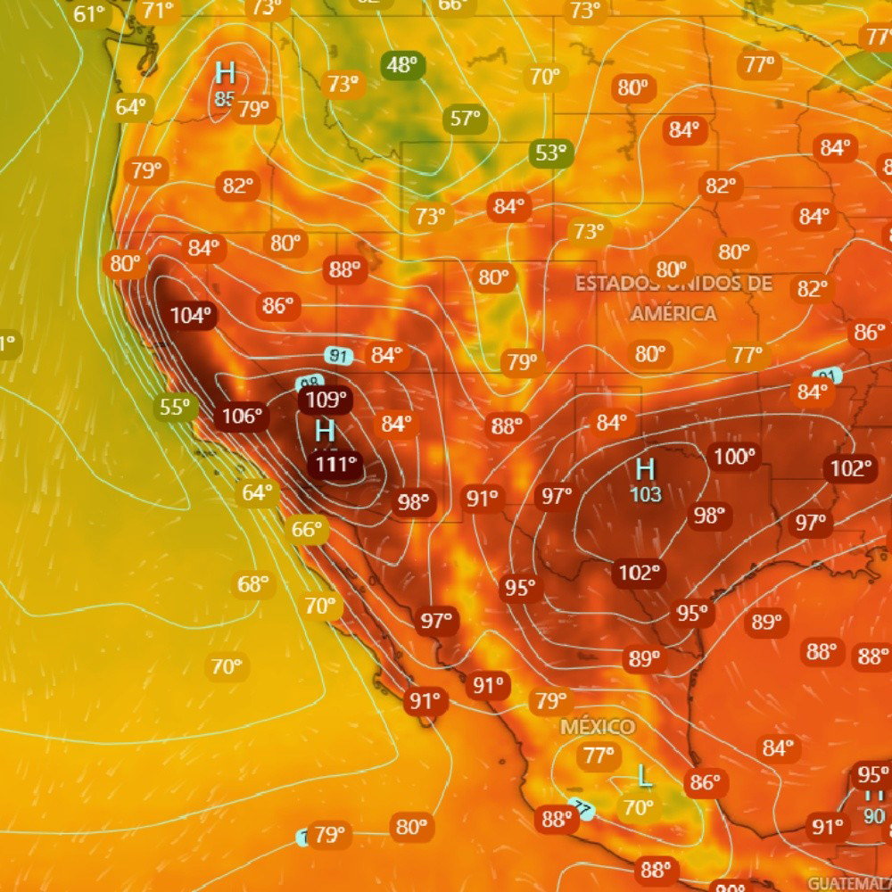 Ola de calor abrasa el oeste y sur de Estados Unidos con temperaturas ... Ola de calor abrasa el oeste y sur de Estados Unidos con temperaturas ...