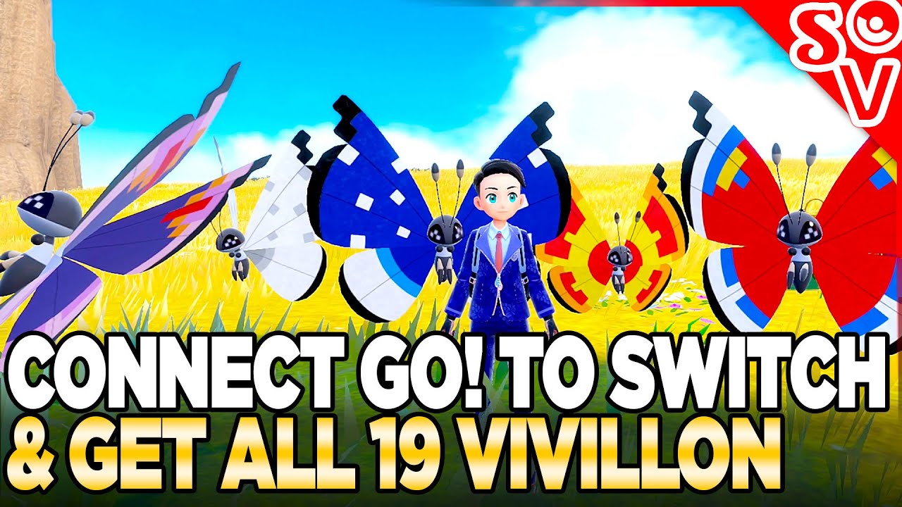 How to Get all 19 Vivillon & Connect Pokemon Go to Pokemon Scarlet and ...