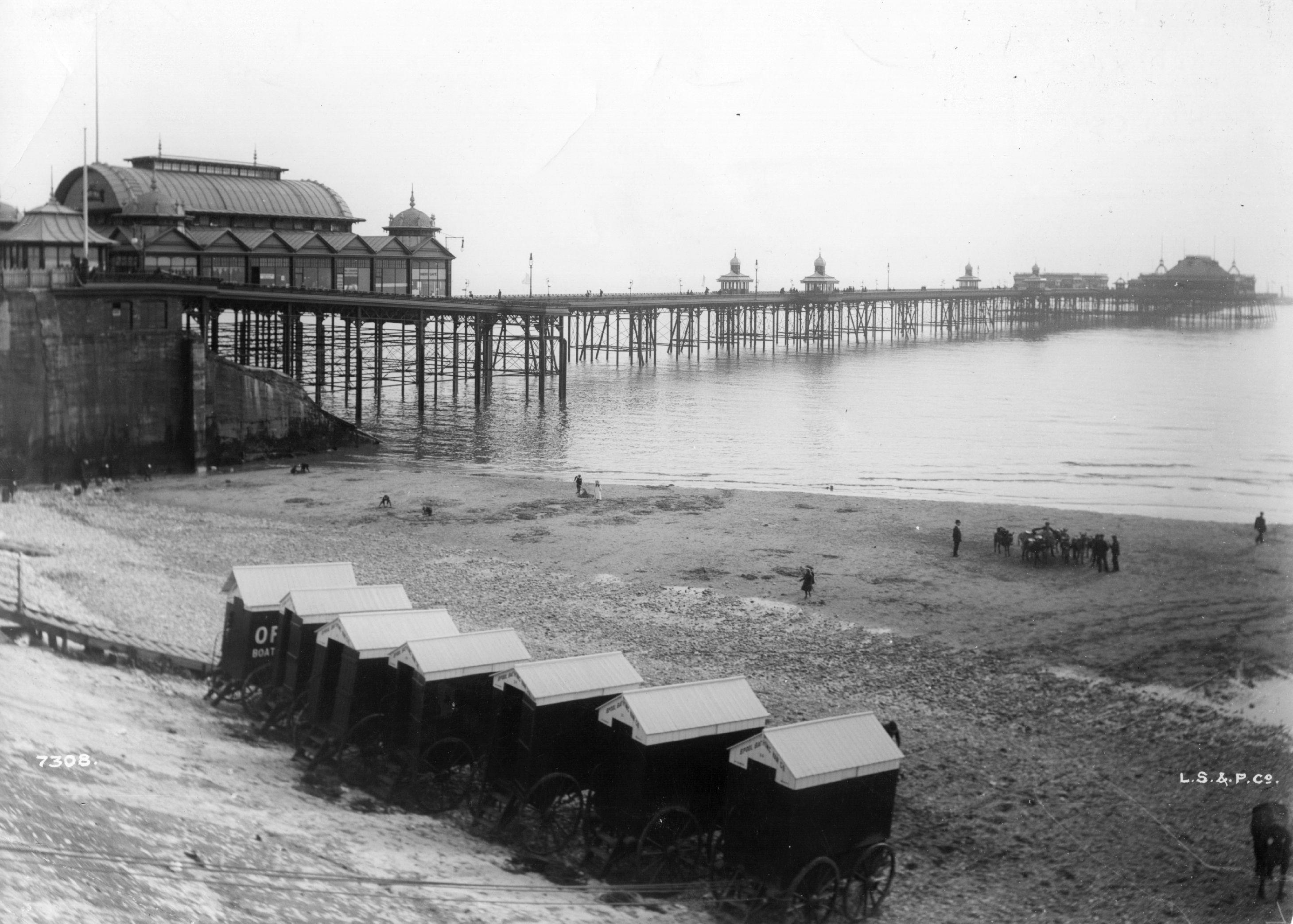 25 atmospheric scenes showing the changing times of Blackpool beach in ...