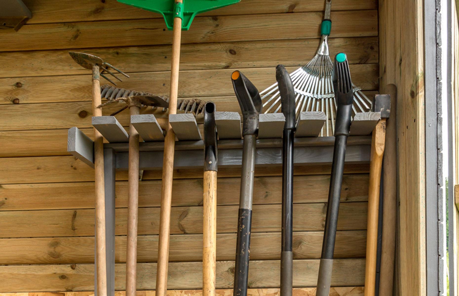 Quick easy ways to organise your garden storage