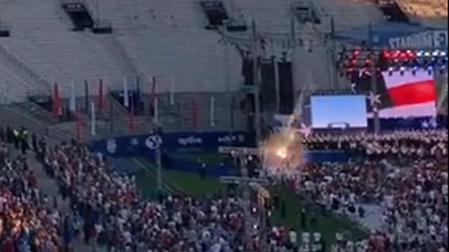 Multiple people injured after errant fireworks shoot into crowd at ...