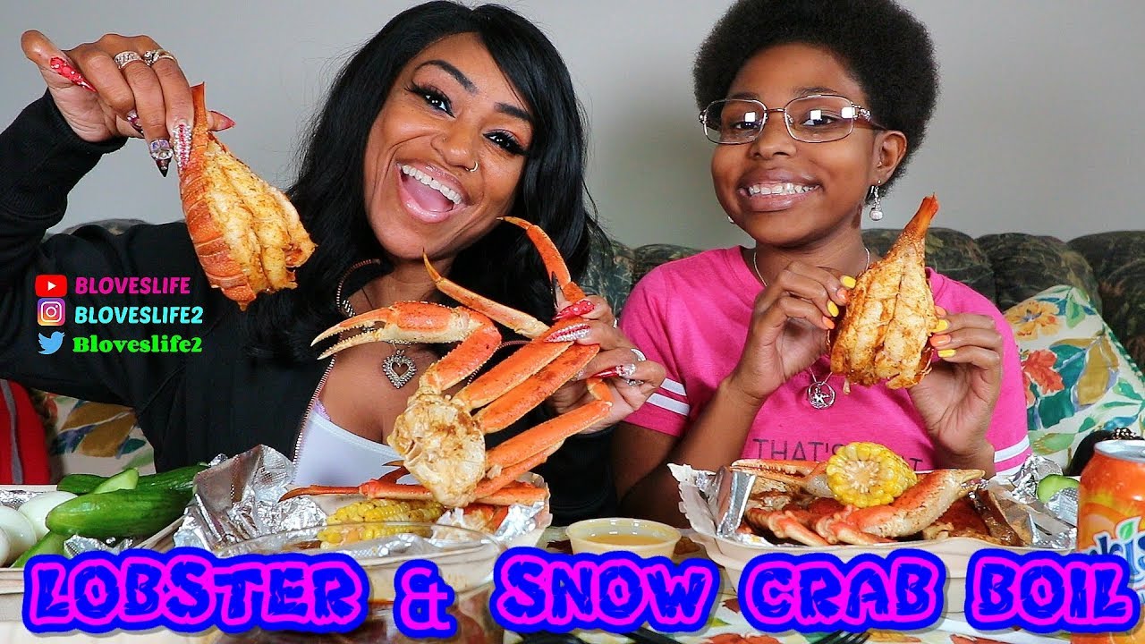 Snow crab boil with Maliha from Make-A-Wish Foundation