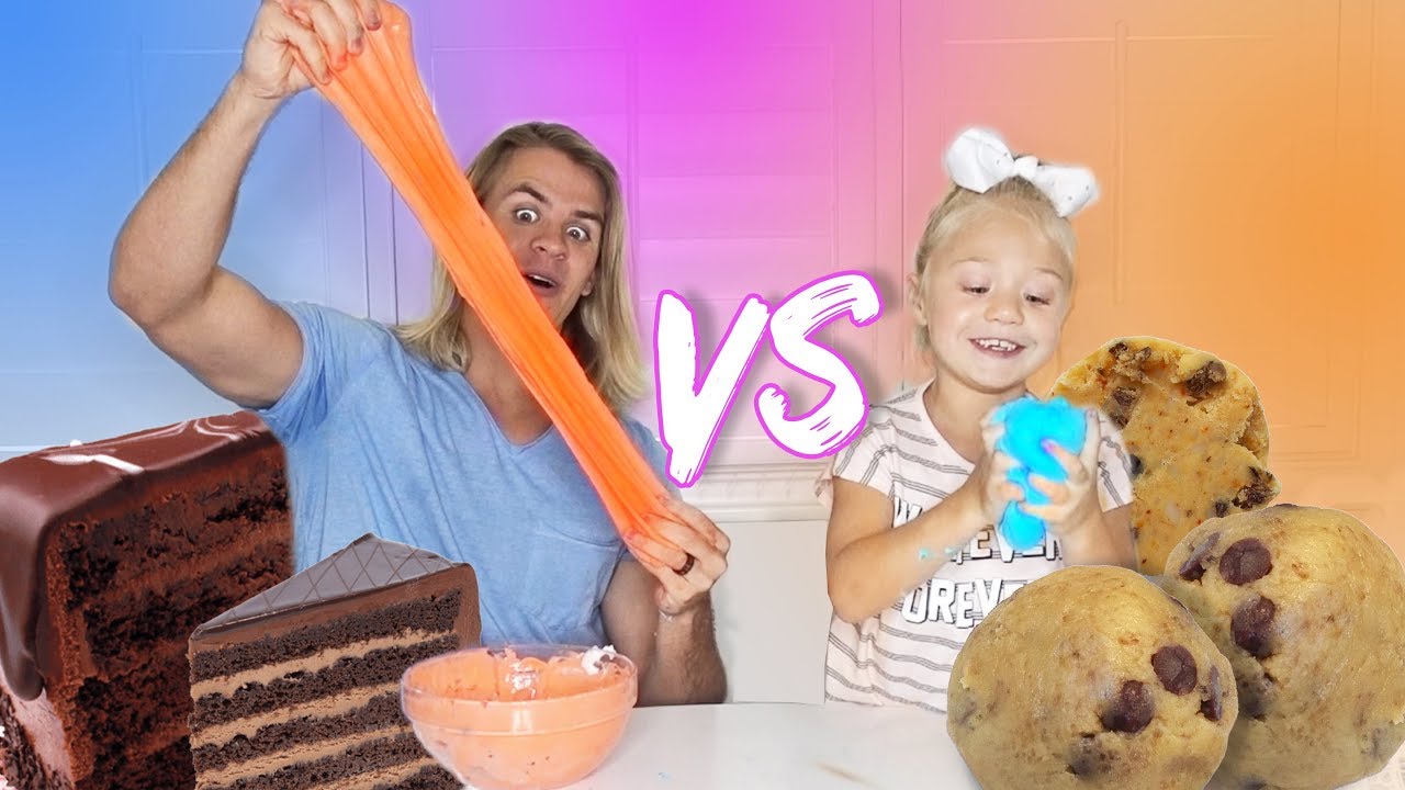 Cookie Slime Vs Cake Slime Showdown: Adults Vs Kids