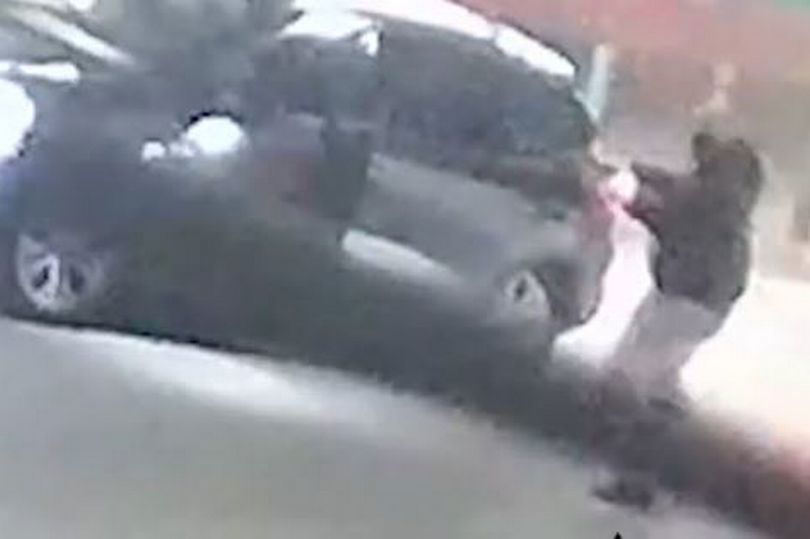 CCTV of moment gunman blasts man in leg in Smethwick 'revenge' shooting CCTV of moment gunman blasts man in leg in Smethwick 'revenge' shooting