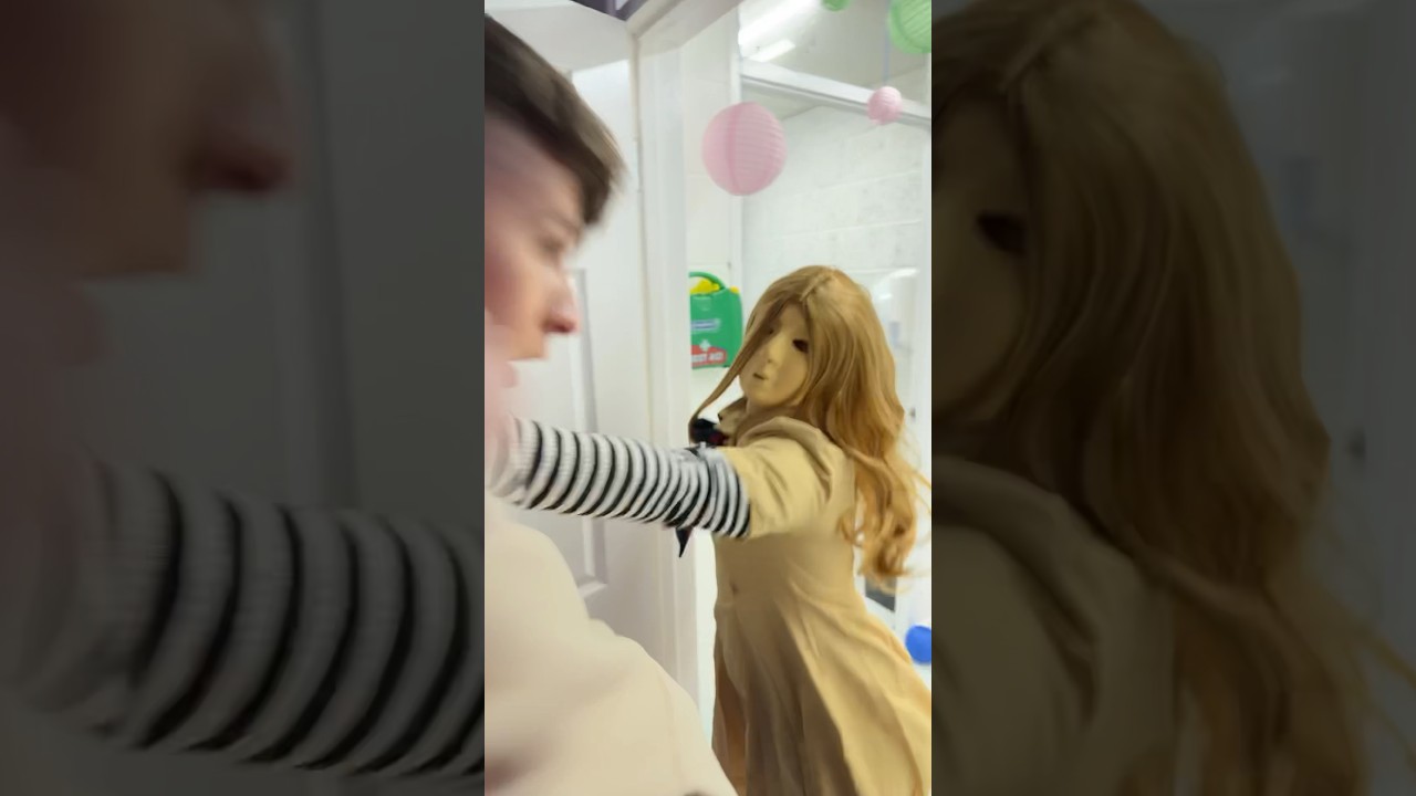 M3GAN grabs me by the neck in a terrifying moment