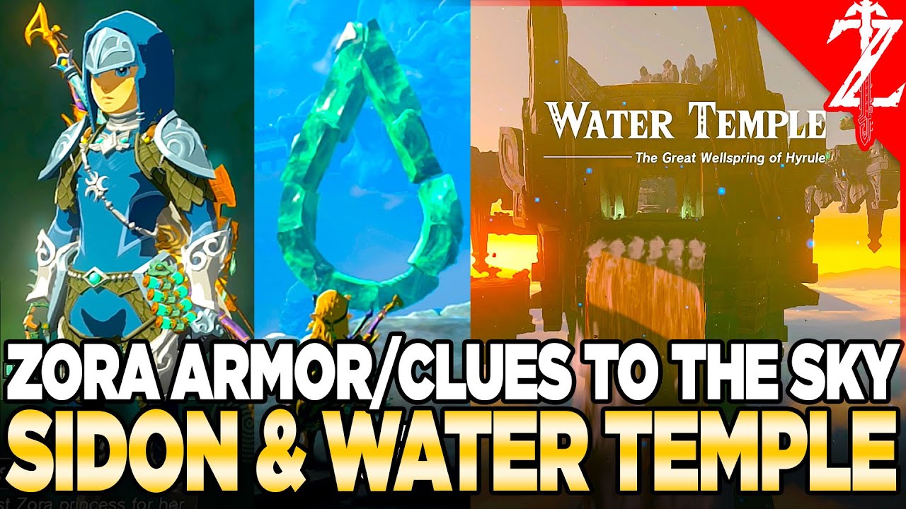 All Zora Armor, Clues to the Sky, Sidon & The Water Temple - Tears of ...