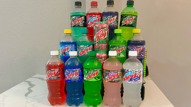 We Tasted And Ranked 14 Mountain Dew Flavors