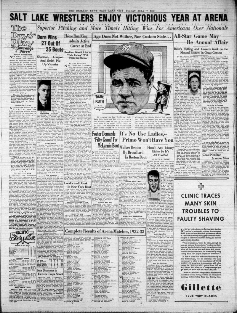 Deseret News archives: The first All-Star baseball game was a blast