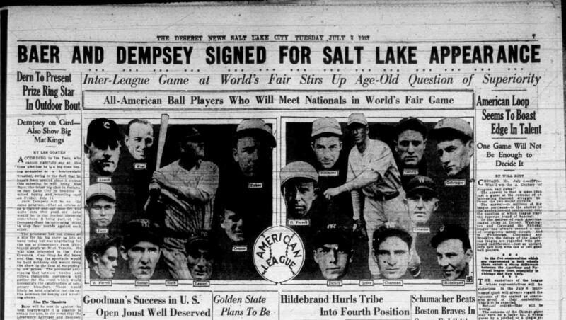 Deseret News archives: The first All-Star baseball game was a blast