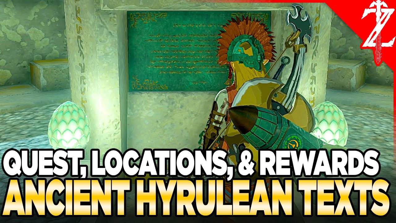 Messages From an Ancient Era - All Ancient Hyrulean Text Tablets in ...
