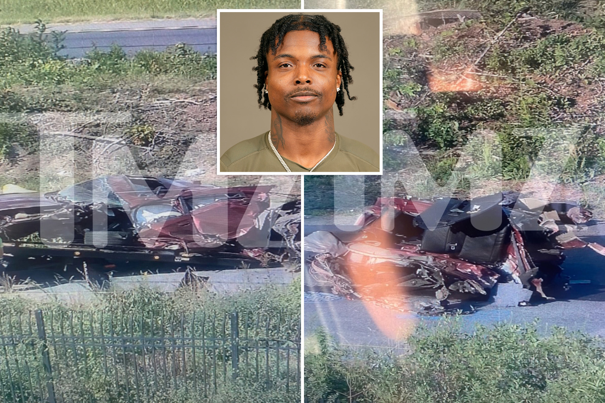 Vikings rookie Khyree Jackson’s car was totaled in fatal crash, photos ... Vikings rookie Khyree Jackson’s car was totaled in fatal crash, photos ...