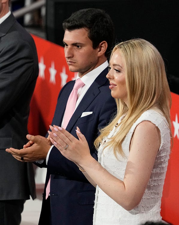 New mom Tiffany Trump makes first appearance since baby Trump Boulos ...