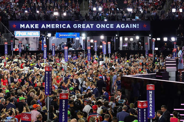 Donald Trump arrives at the RNC night two to thunderous applause Donald Trump arrives at the RNC night two to thunderous applause