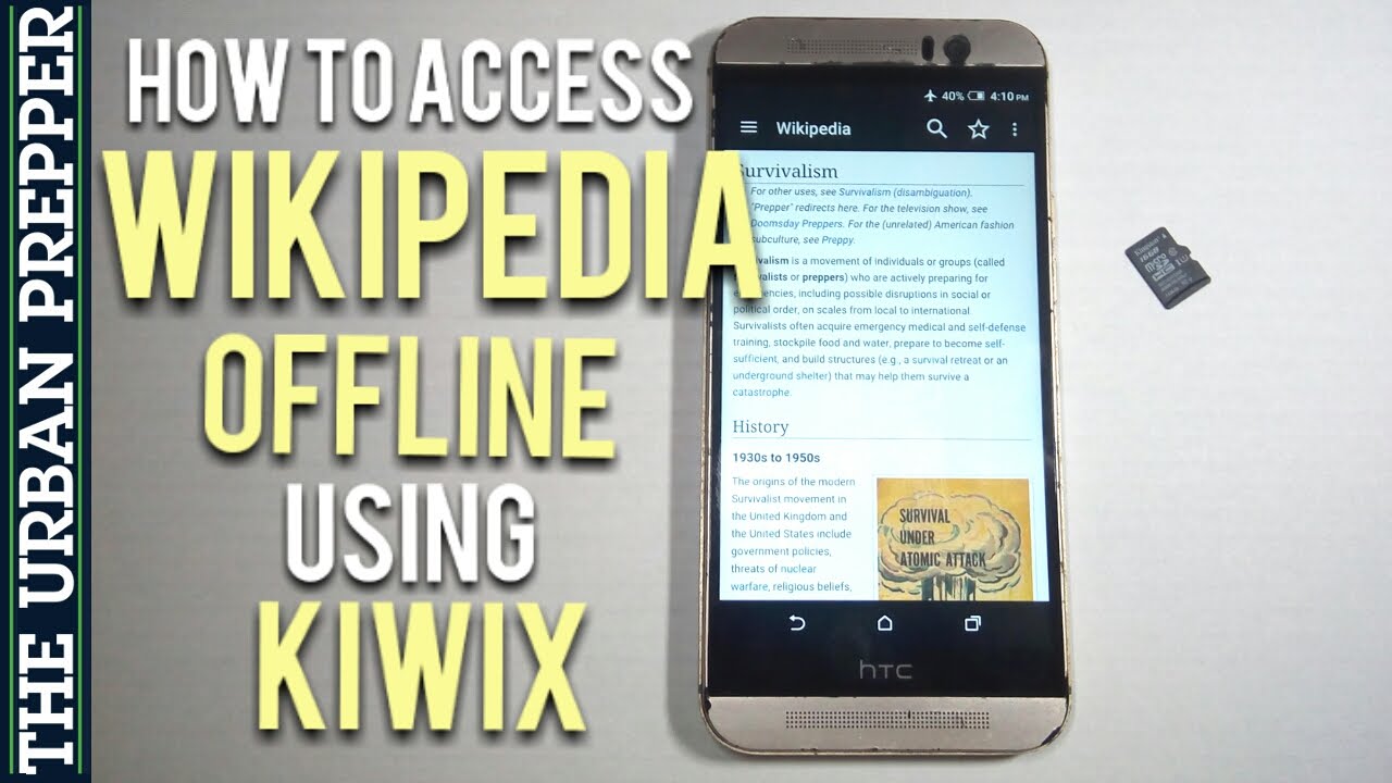 How to access Wikipedia offline using Kiwix