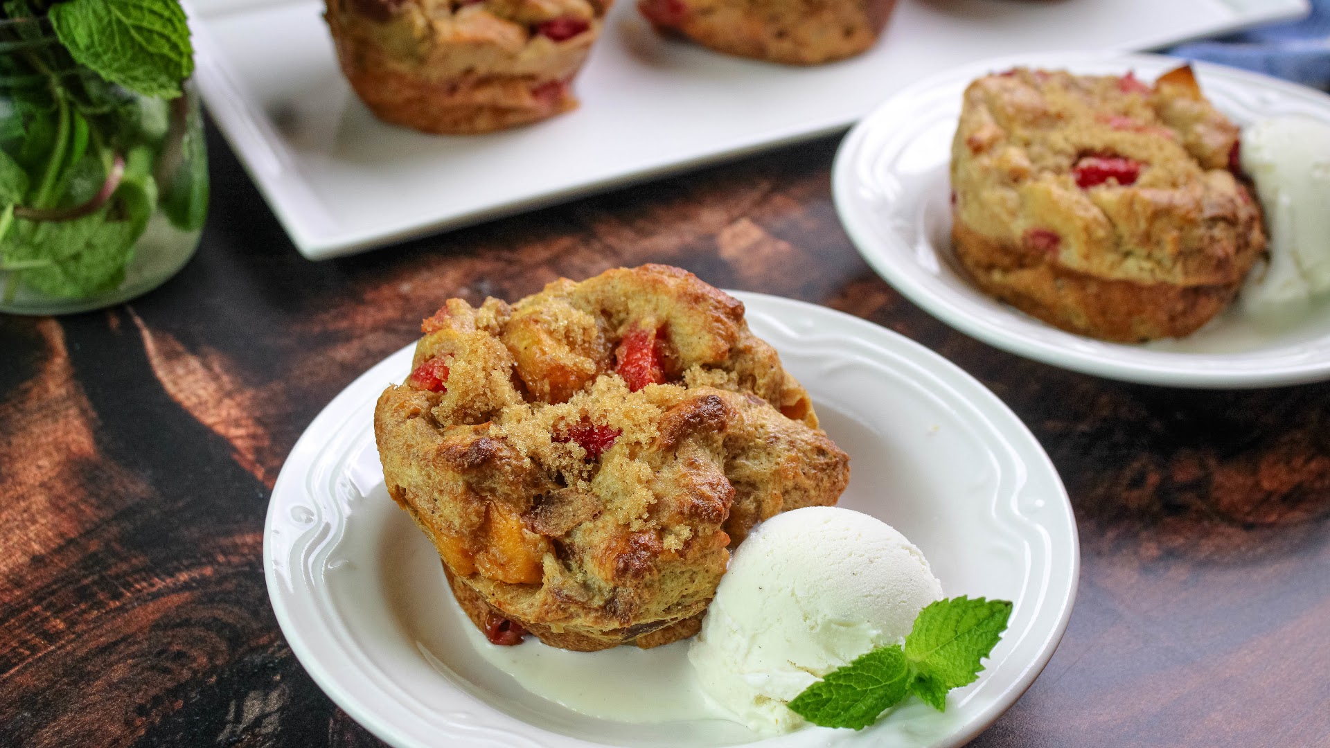This Sweet Bread Pudding Showcases Summer Stone Fruit At Its Best ...
