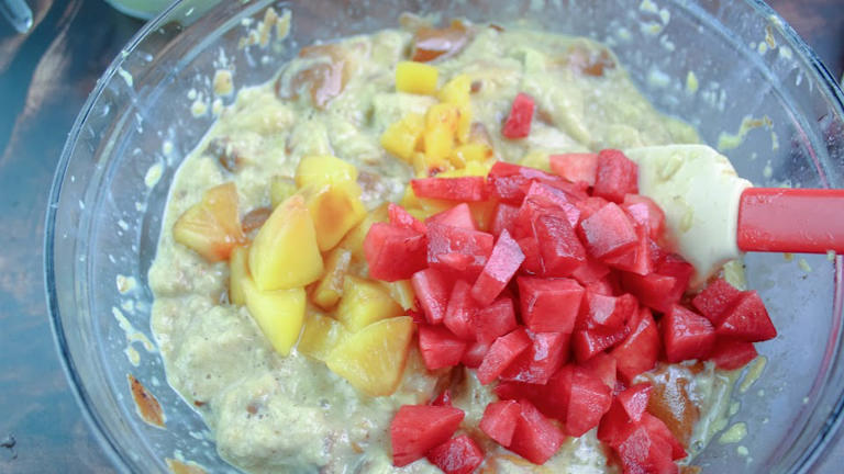 This Sweet Bread Pudding Showcases Summer Stone Fruit At Its Best ...